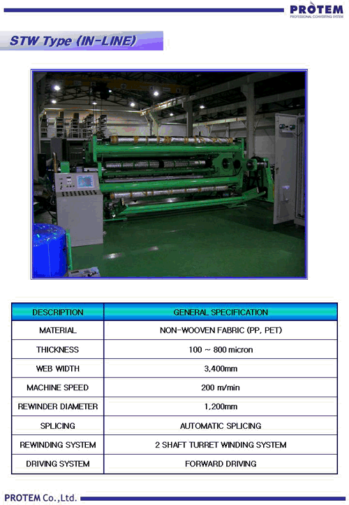 Turret Winder STW-IN by (주)프로템 - 코머신 판매자 소개 및 제품 소개